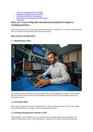 Big Data and Advanced Analytics For Improving Teaching Practices In 2023 | Future Education ...