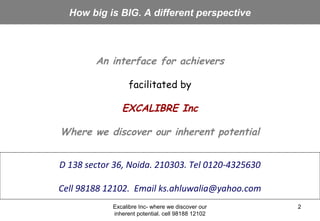 How big is big. A different perspective | PPT