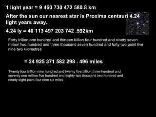 How big is space | PPT