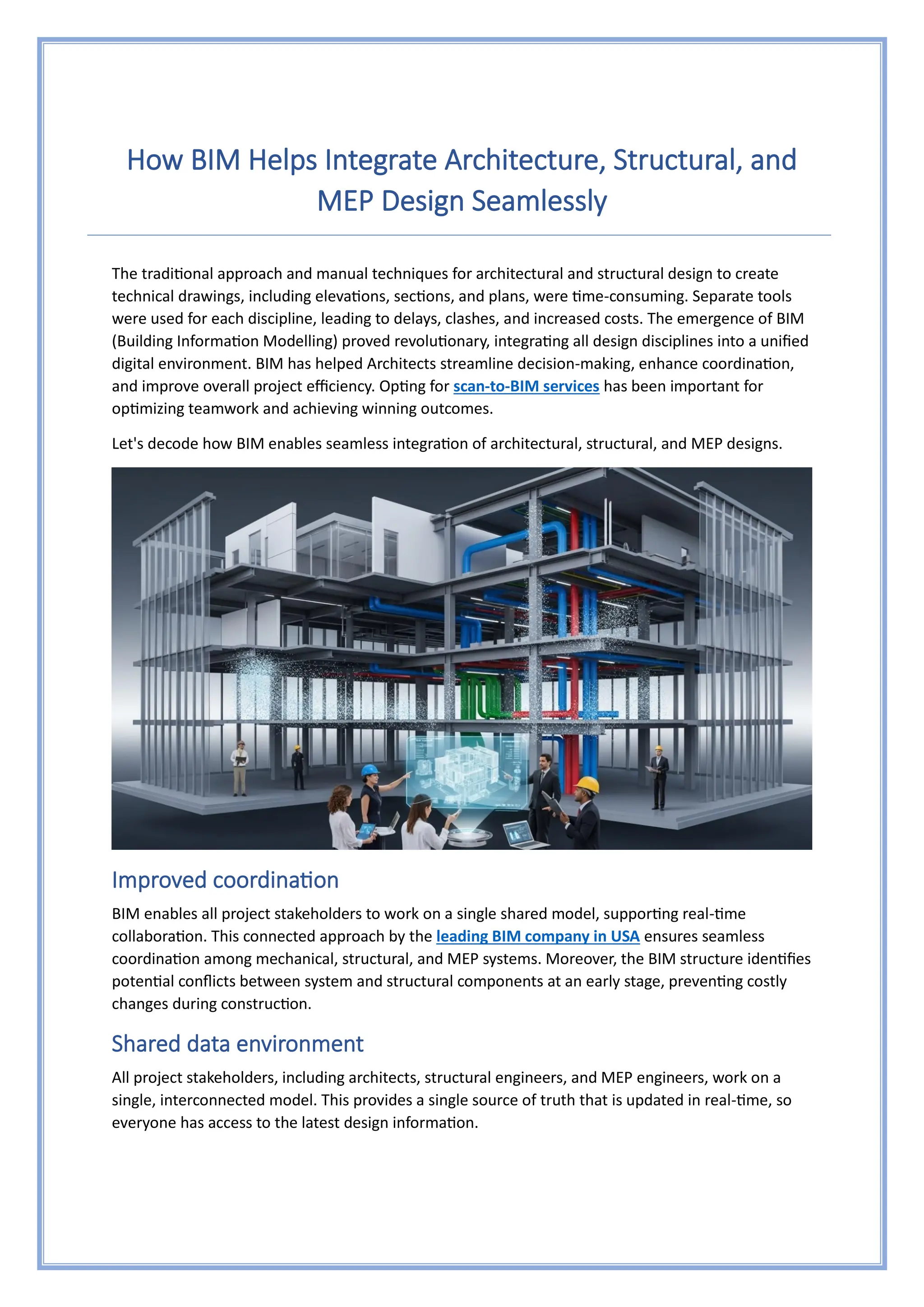 How BIM Helps Integrate Architecture, Structural, and MEP Design ...