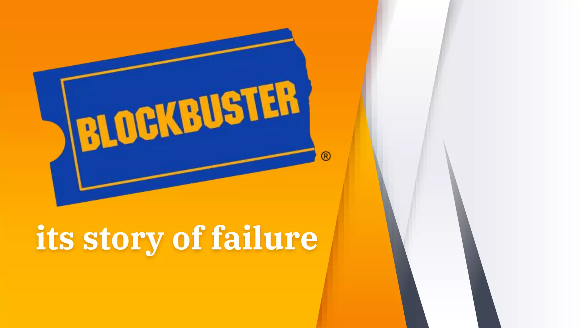 How blockbuster failed strategically | PPTX