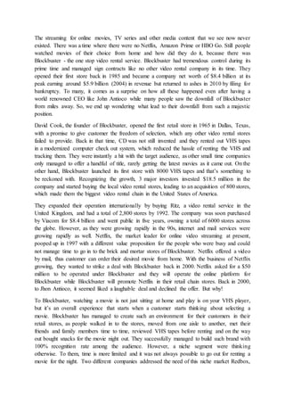 How blockbuster failed strategically | PDF