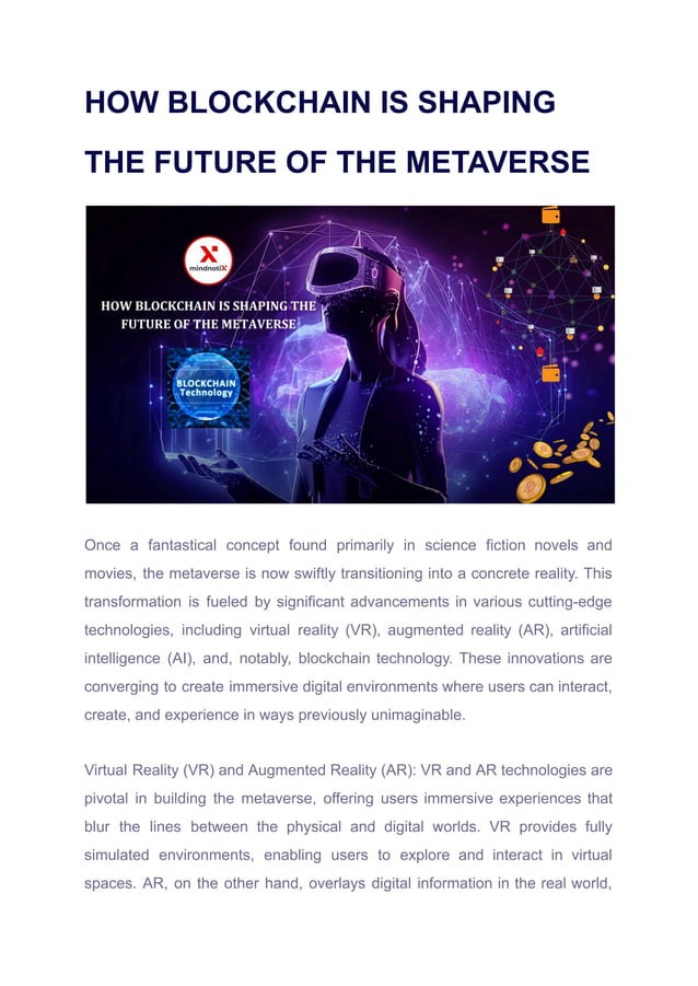 HOW BLOCKCHAIN IS SHAPING THE FUTURE OF THE METAVERSE.pdf