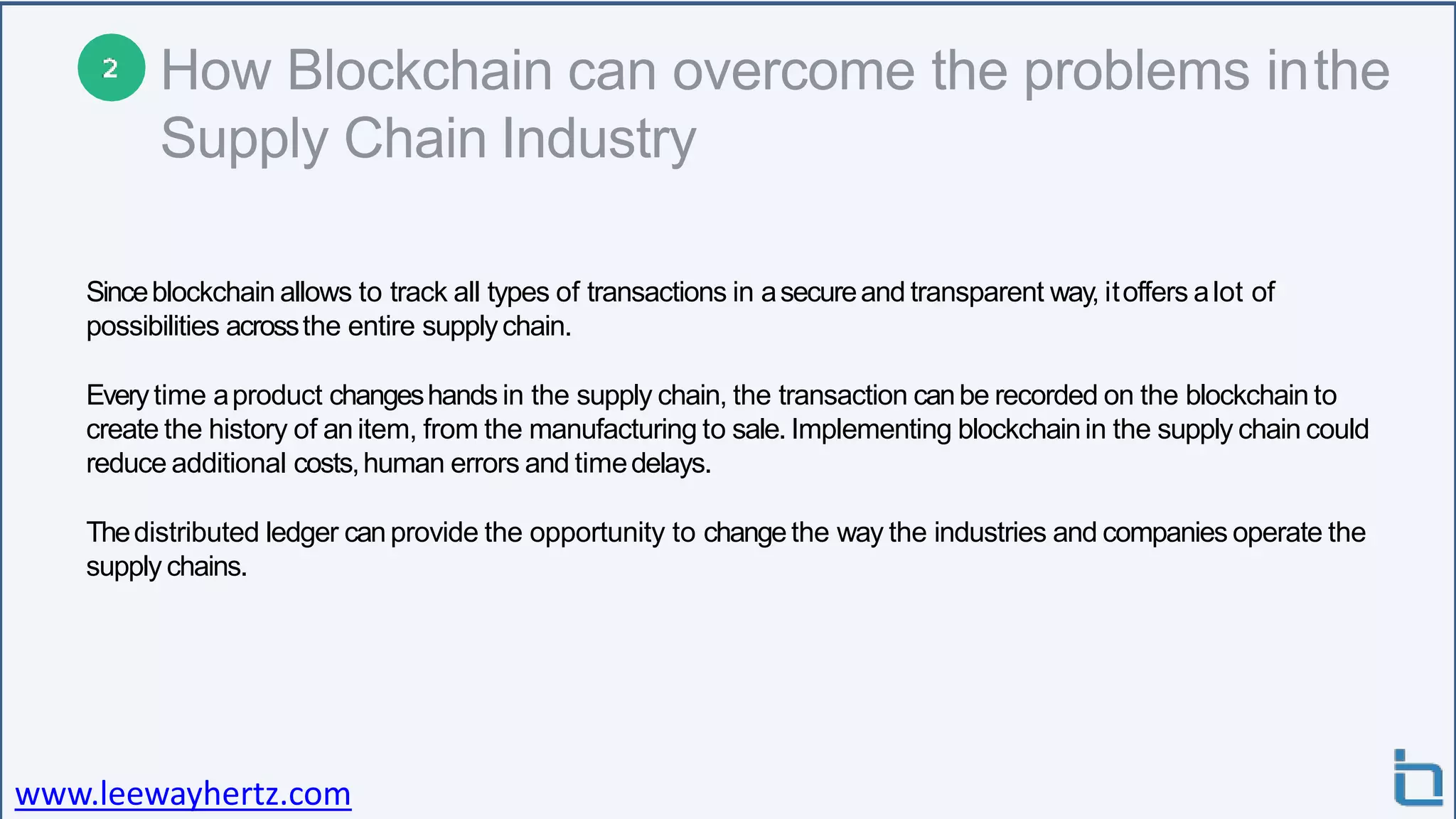 Blockchain Supply Chain : Supply Chain Blockchain Use Cases | PPTX