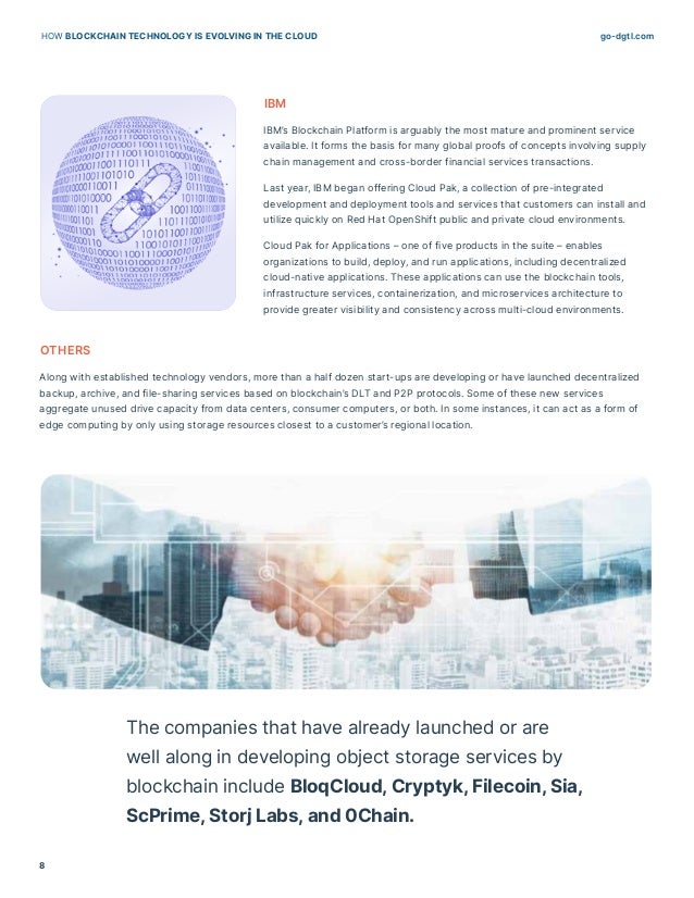 How Blockchain Technology Is Evolving In The Cloud | PDF