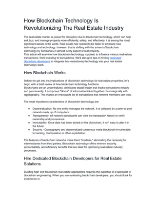 How Blockchain Technology Is Revolutionizing The Real Estate Industry.pdf