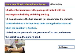 How blood collected from donors | PDF