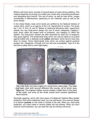How Body Armor Works | PDF