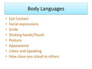 How body language effects effective communication | PPTX