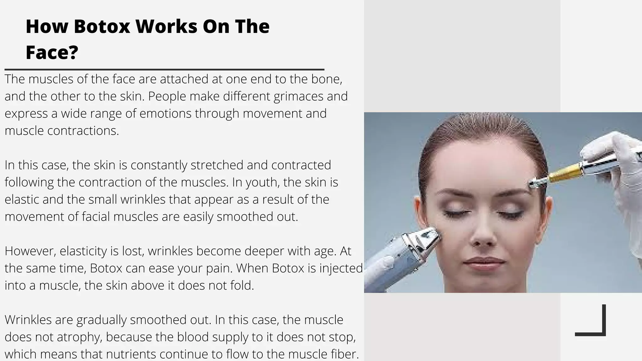Know How Botox treatment works on the face | PDF