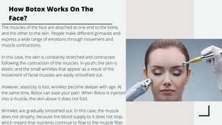Know How Botox treatment works on the face | PDF