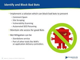 Understanding Web Bots and How They Hurt Your Business | PPTX