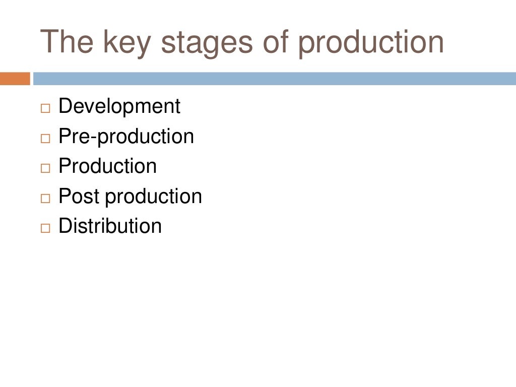 Stages of production