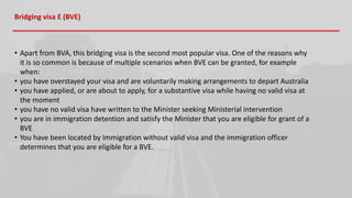 How bridging visas australia works | PPTX
