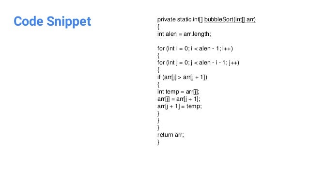 How bubble sort works
