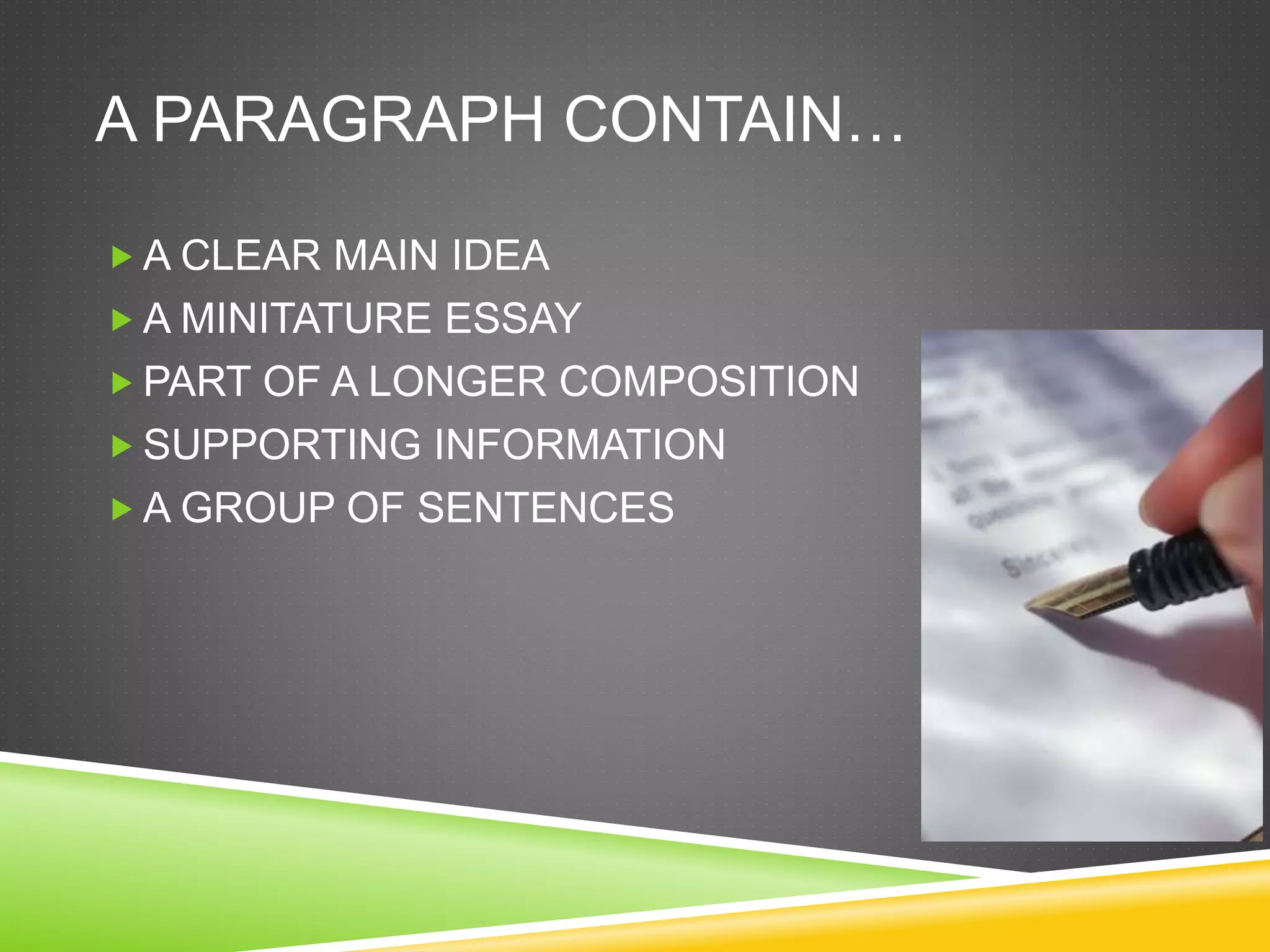 How build a paragraph | PPTX
