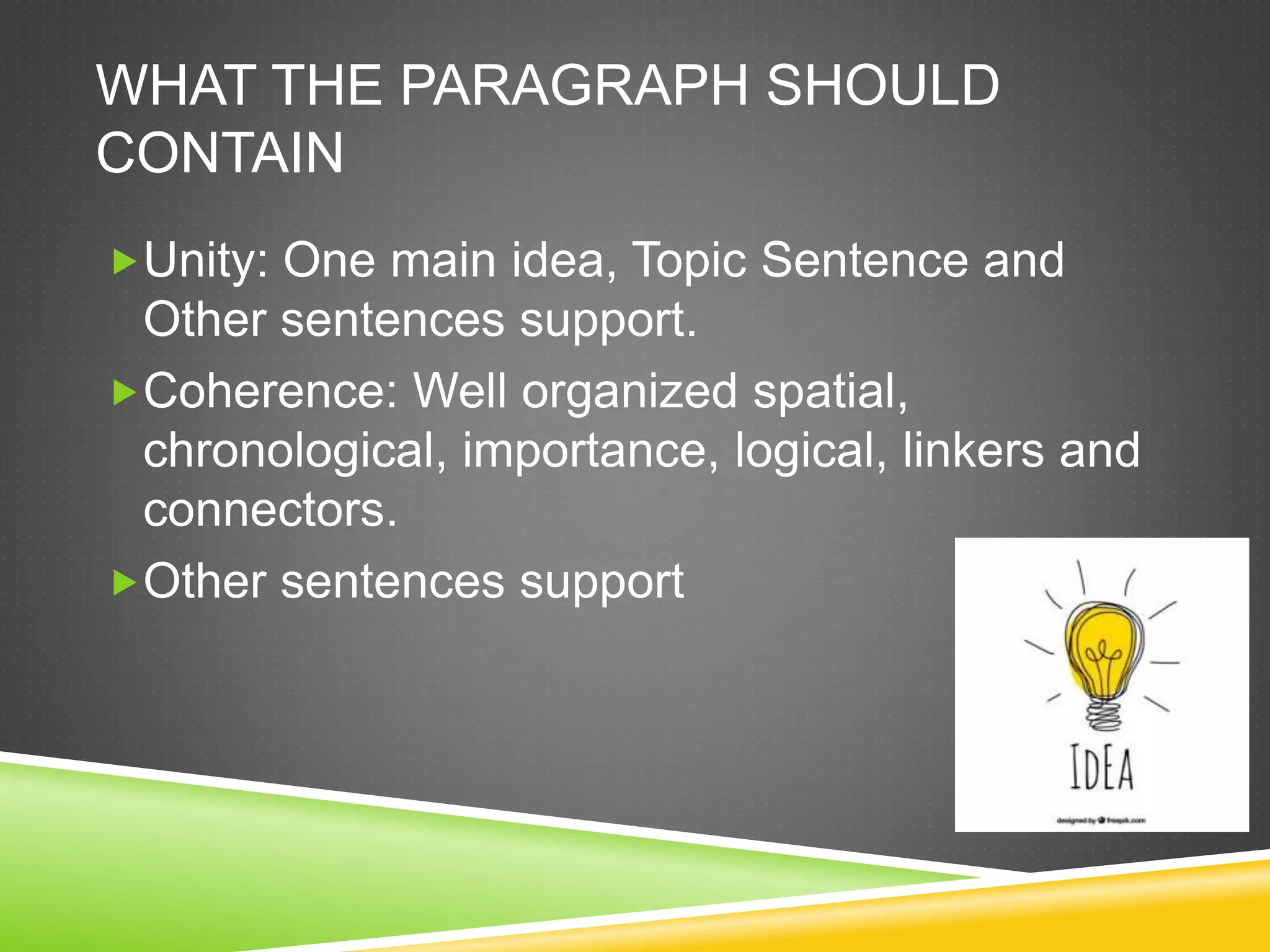 How build a paragraph | PPTX
