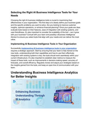 Maximizing Business Growth with Expert Business Intelligence Consulting ...
