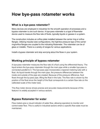 How bye-pass rotameter works.docx