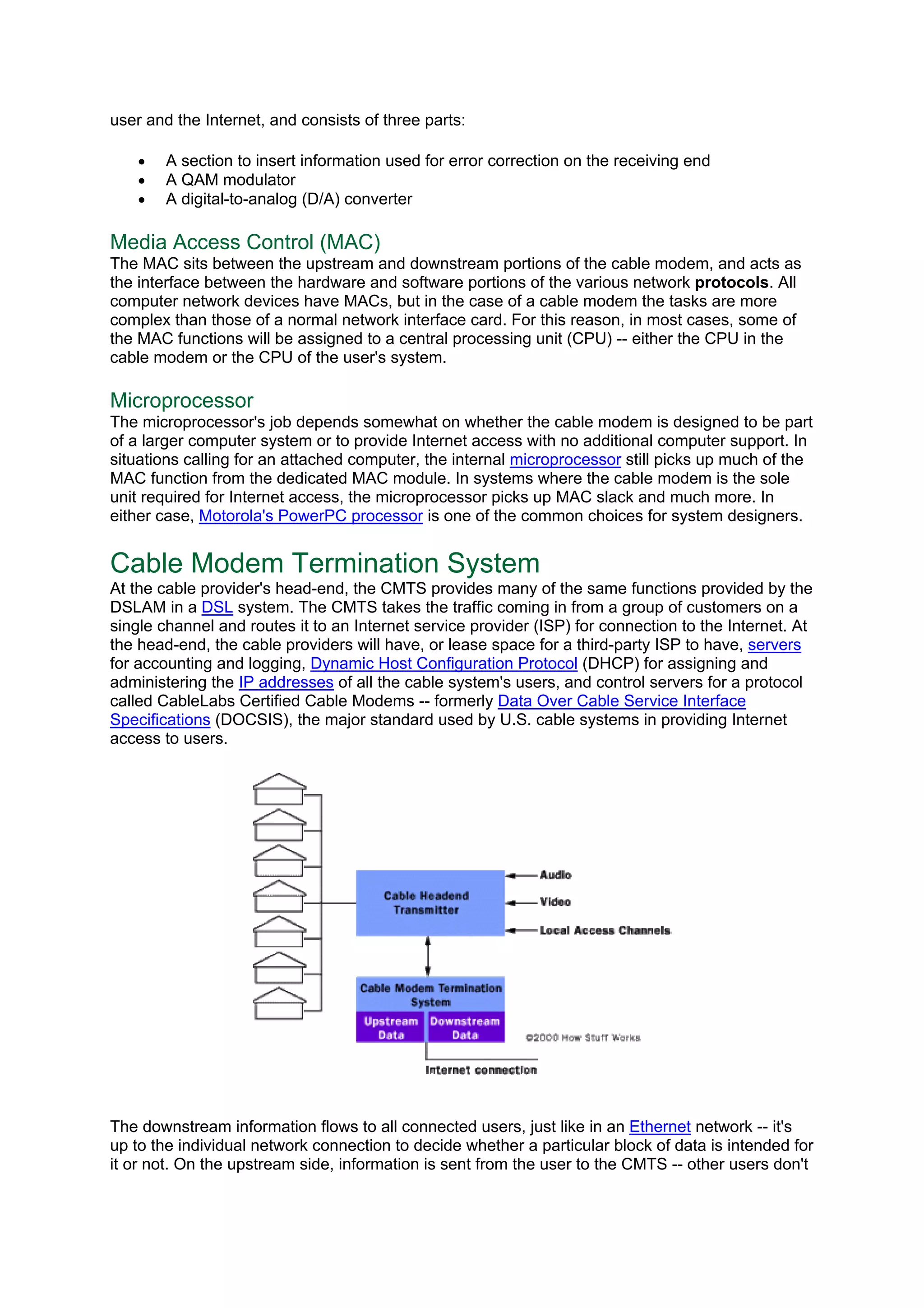 How cable modems work | PDF
