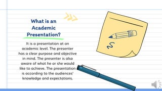 How can Academic Presentation Boost Self-confidence | PPTX
