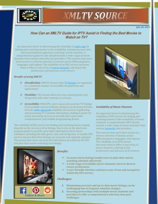 How Can an XMLTV Guide for IPTV Assist in Finding the Best Movies to Watch on TV.pdf