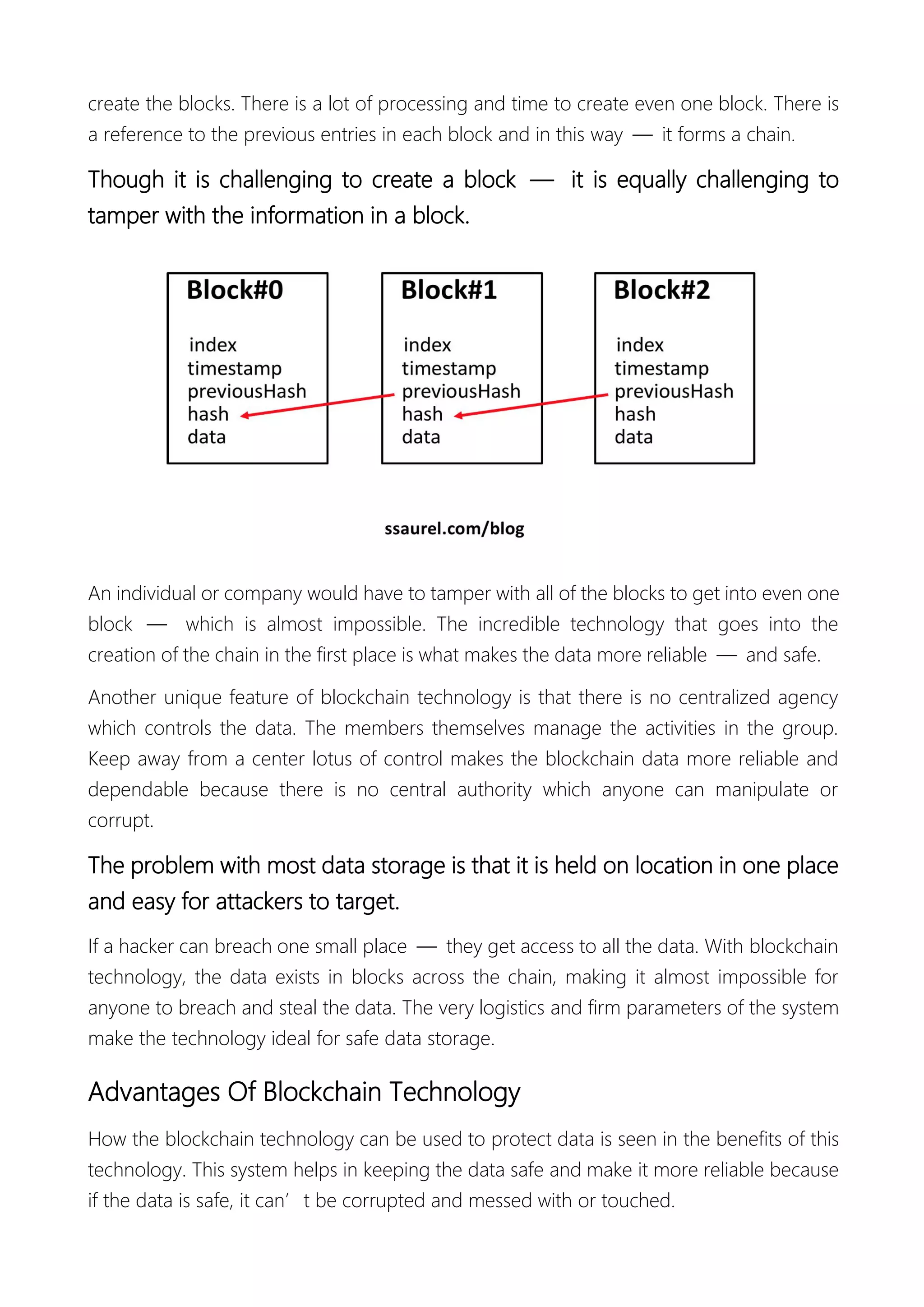 Securing IoT Data With Blockchain - A New Age Innovation | PDF
