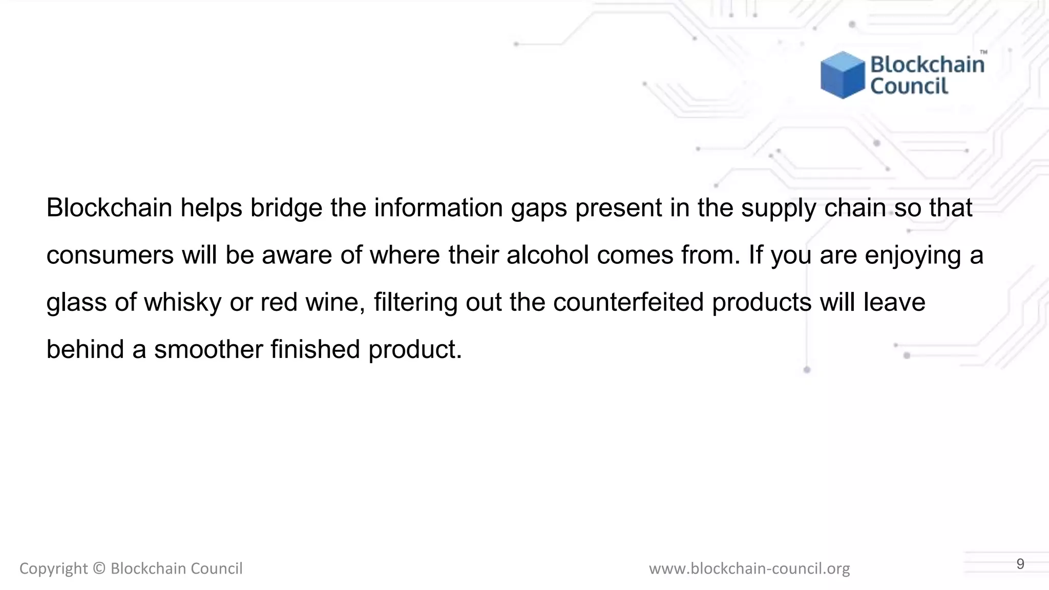 How can blockchain technology combat counterfeit booze | PPTX ...