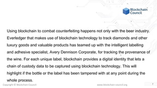 How can blockchain technology combat counterfeit booze | PPTX | Alcoholic Beverages | Food & Drink