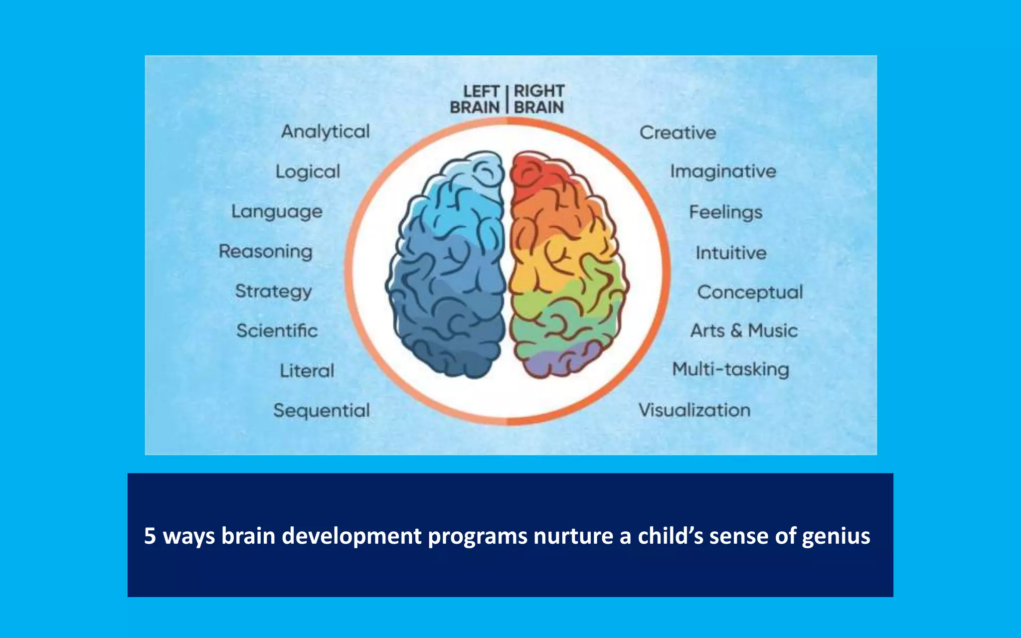 How can brain development programs nurture your child at an early age | PPT