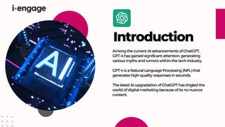 How can chatGPT 4 mould the world of digital marketing | PPT