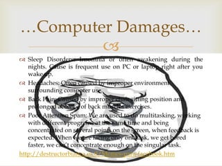 How can computers affect our health | PPTX