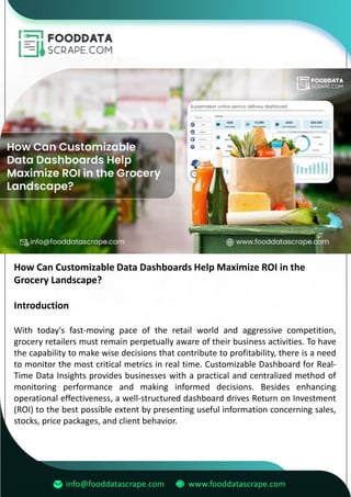 Maximize ROI with Customizable Data Dashboards | PDF