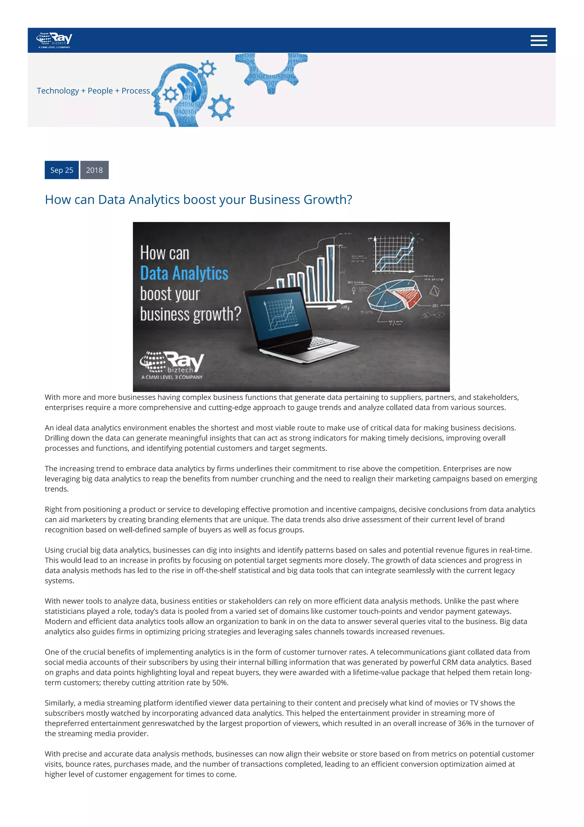 How can data analytics boost your business growth | PDF