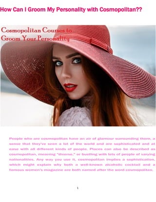 How can I learn Self Personality Grooming? | PDF