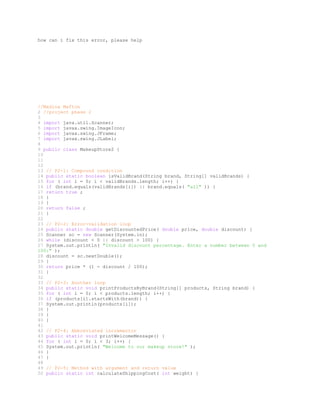 how can i fix this error- please help --Madina Mafton 2 --project p.pdf