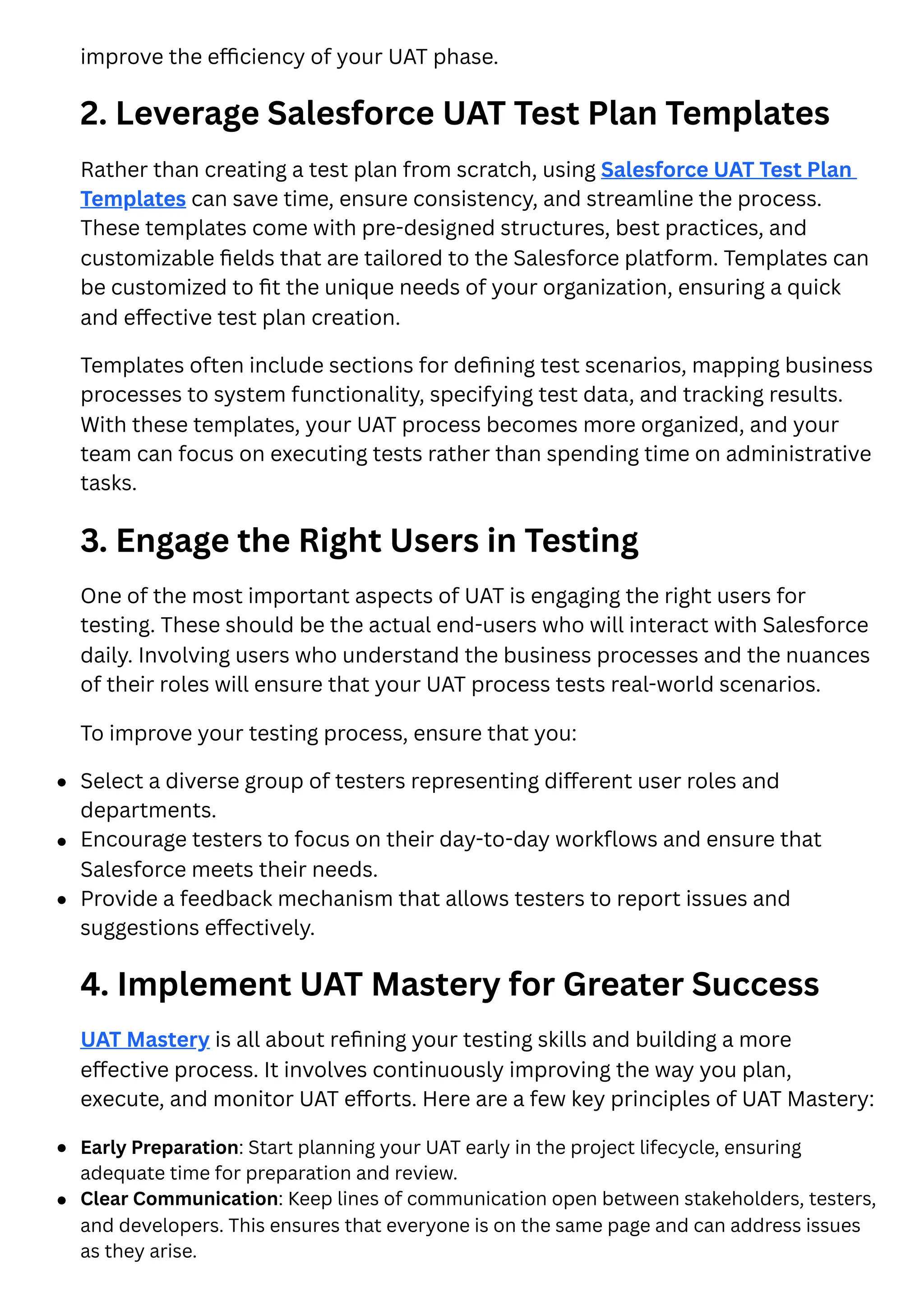 How Can I Improve My Salesforce UAT Testing Process | PDF