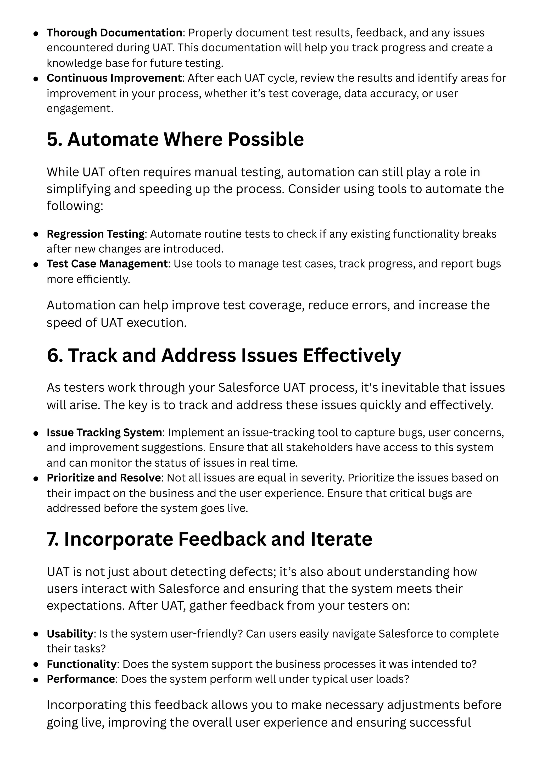How Can I Improve My Salesforce UAT Testing Process | PDF