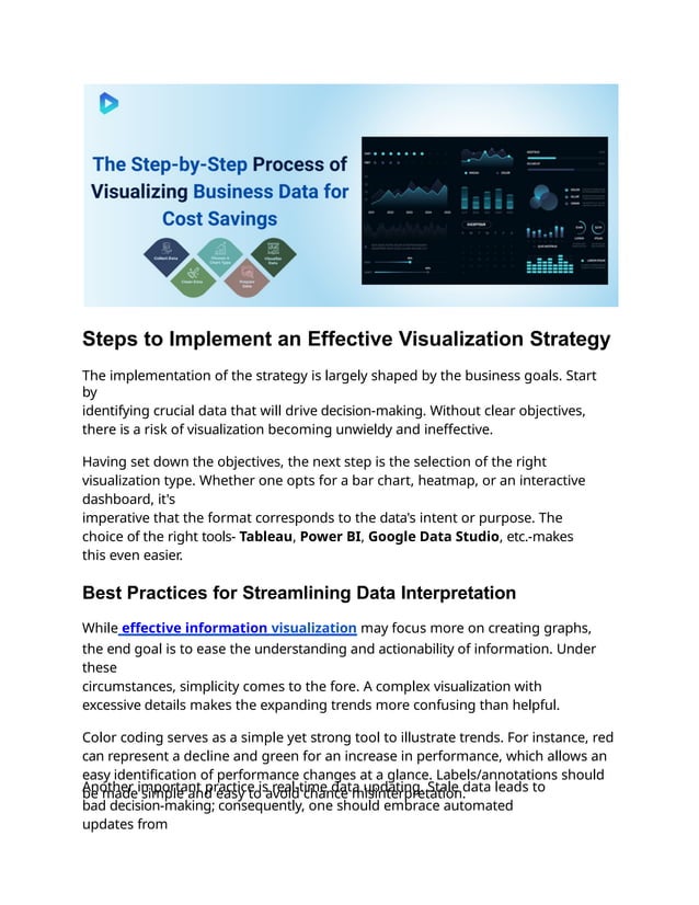 Information Visualization: Transforming Business Efficiency | PPTX