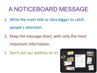 HOW CAN I WRITE IN ENGLISH_noticeboard and congratulate friend.pptx