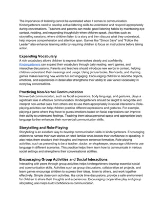 How Can Kindergarteners Develop Strong Communication Skills.docx