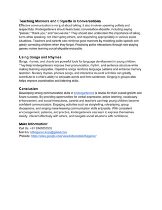 How Can Kindergarteners Develop Strong Communication Skills.docx