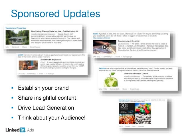 LinkedIn Ads and Sponsored Updates