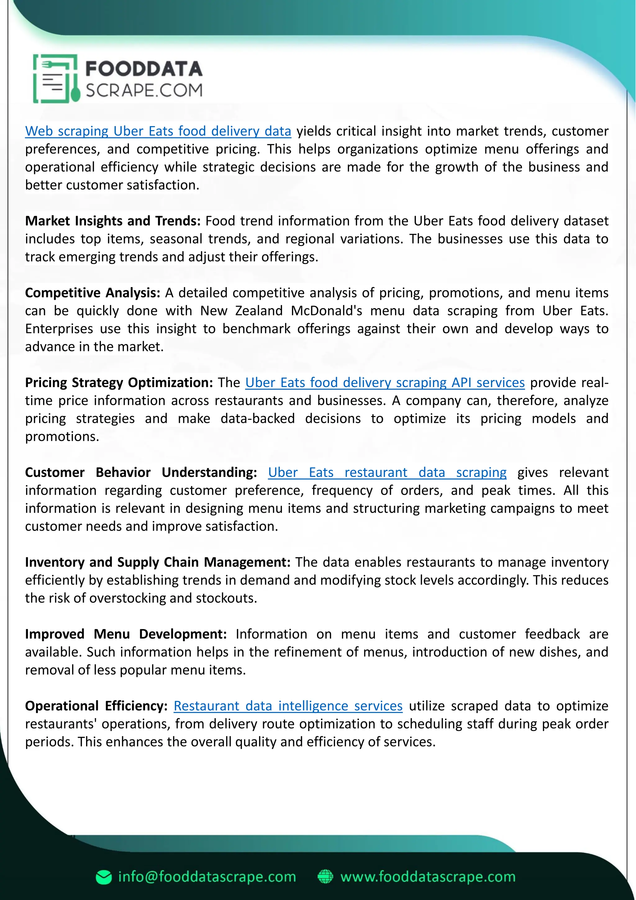 Menu Data Scraping from Uber Eats: McDonalds New Zealand Insights | PDF
