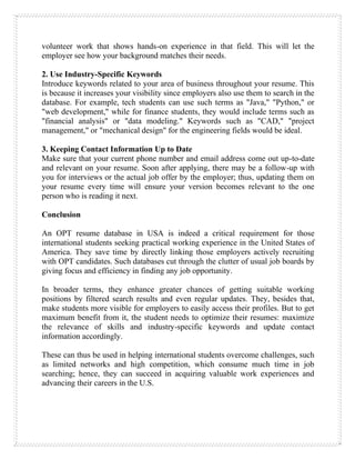 How Can OPT Resume Databases Help Students.pdf