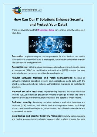 How Can Our IT Solutions Enhance Security and Protect Your Data? | PDF