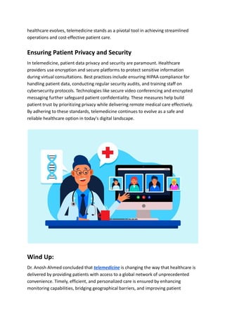 Enhancing Patient Care Through Telemedicine: A Guide for Physicians | PDF