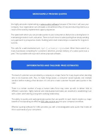 How can Sales Quoting Software help save time and money. | PDF