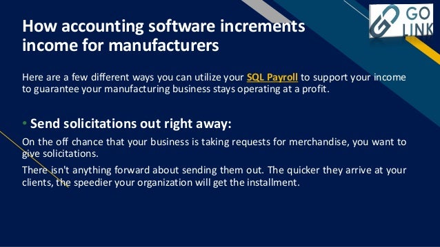 How Can SQL Software Be Useful For The Manufacturing Business | PPT