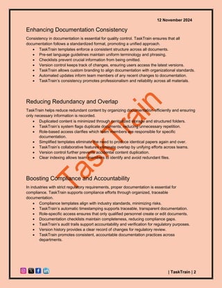 How Can TaskTrain Improve Your Organisational Documentation ...